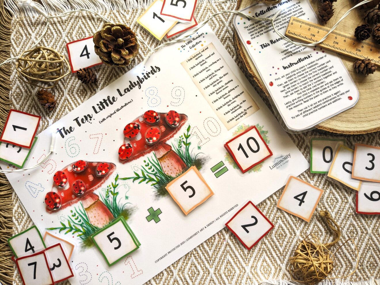 The Ten Little Ladybirds - Luminosity Art & Design